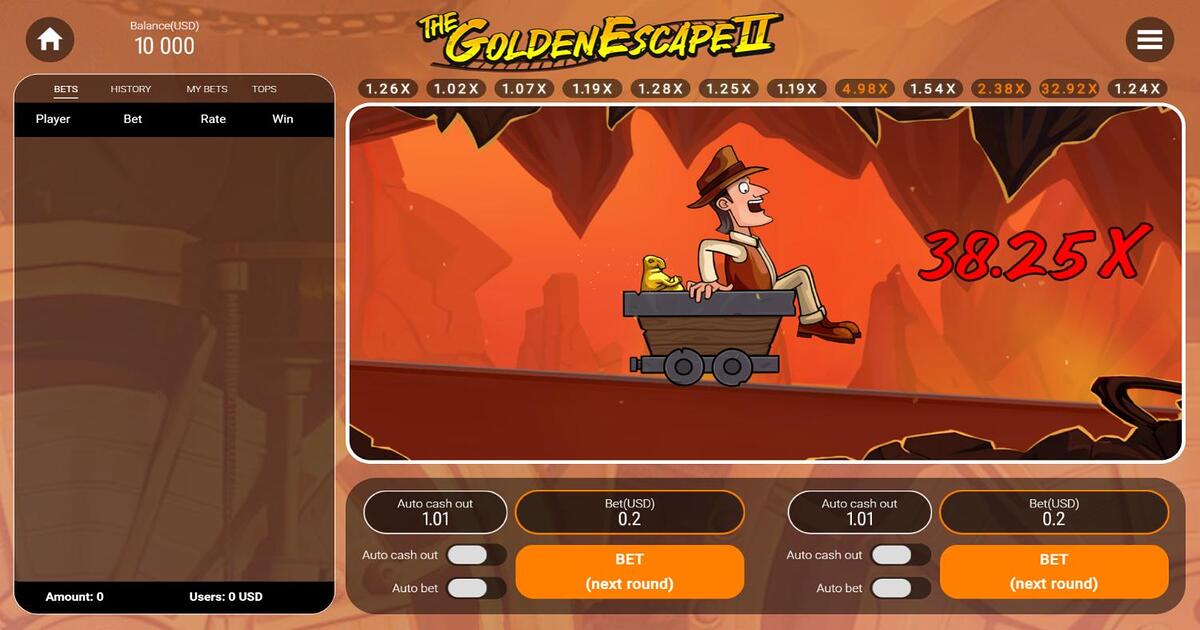 The Golden Escape 2 Review, Bonuses & Free Play (98% RTP)