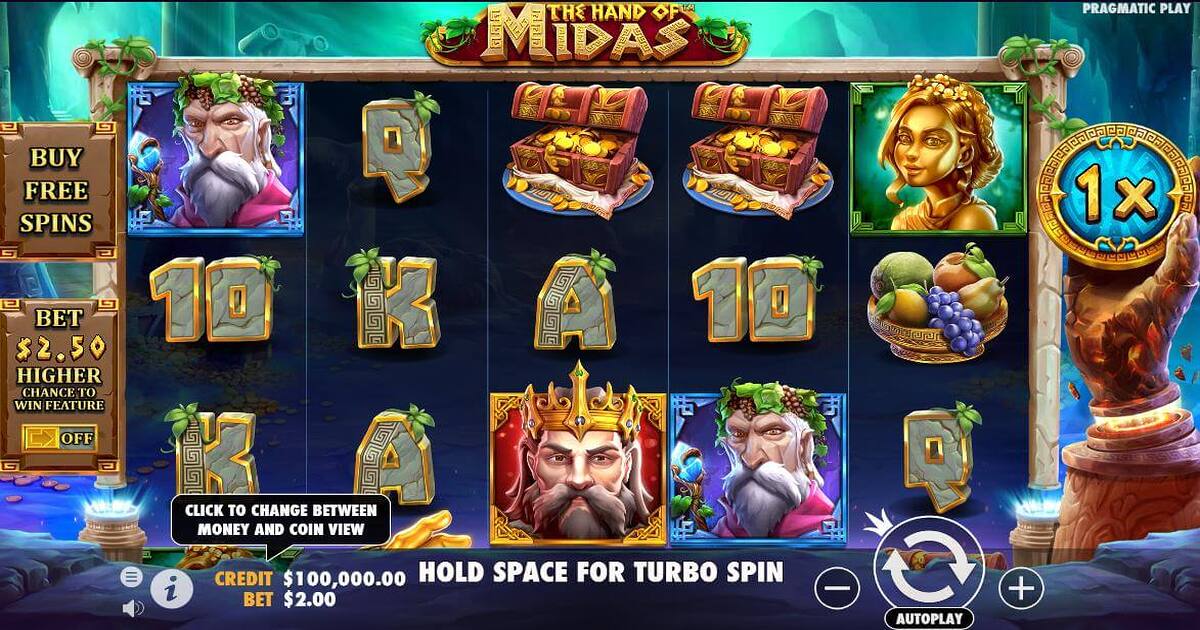 The Hand of Midas Slot Bewertung, Demo & Boni (96.54% RTP)