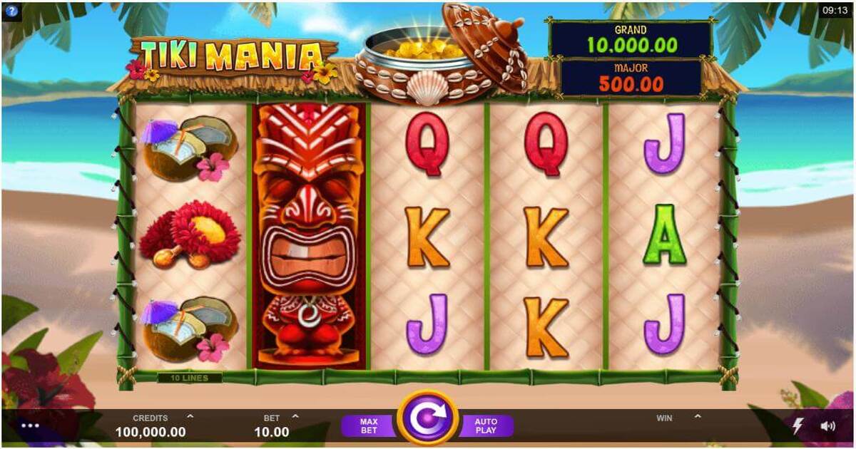 Tiki Mania Slot Review, Bonuses & Free Play (96.26% RTP)