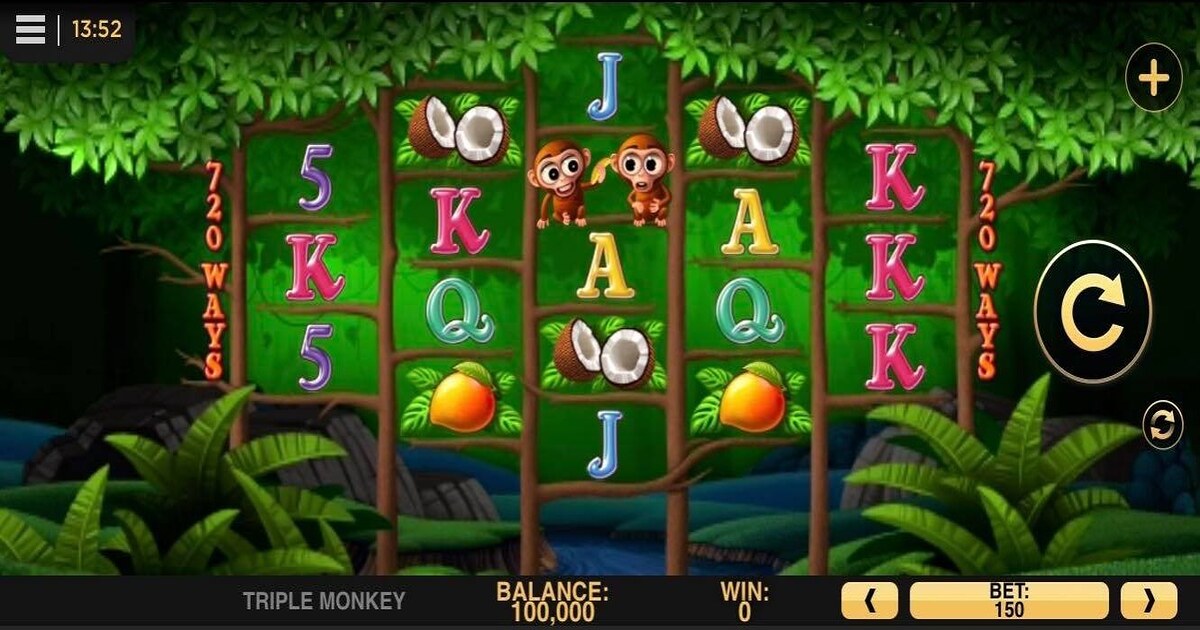 Triple Monkey Slot Bewertung, Demo & Boni (95% RTP)