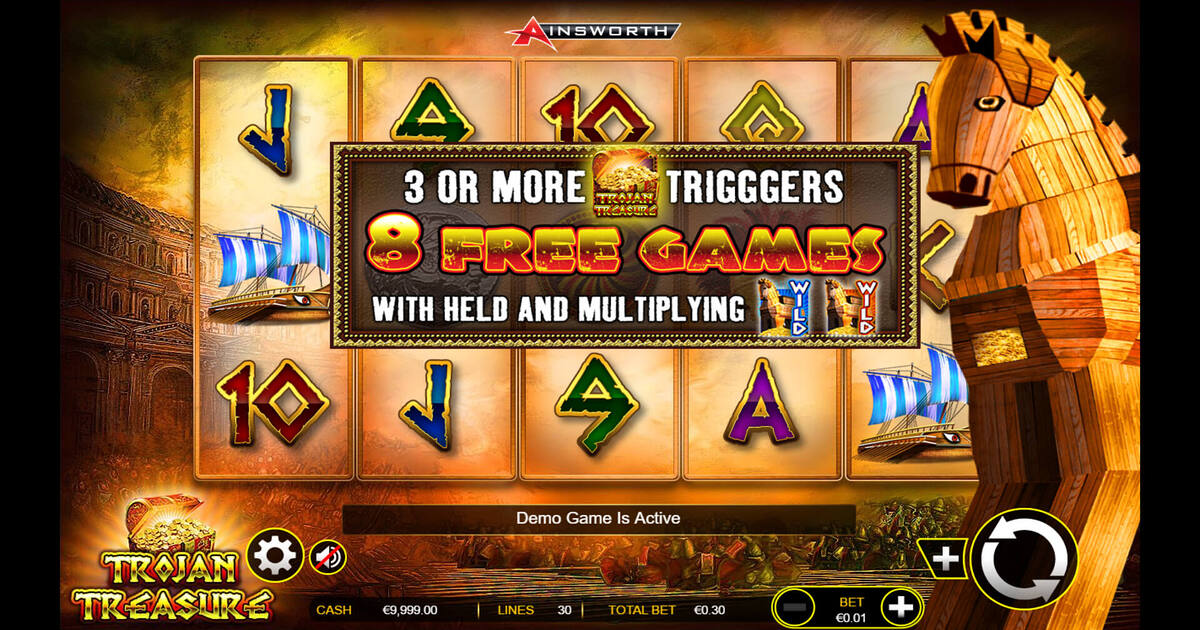 Trojan Treasure Slot Review, Bonuses & Free Play (94.16% RTP)