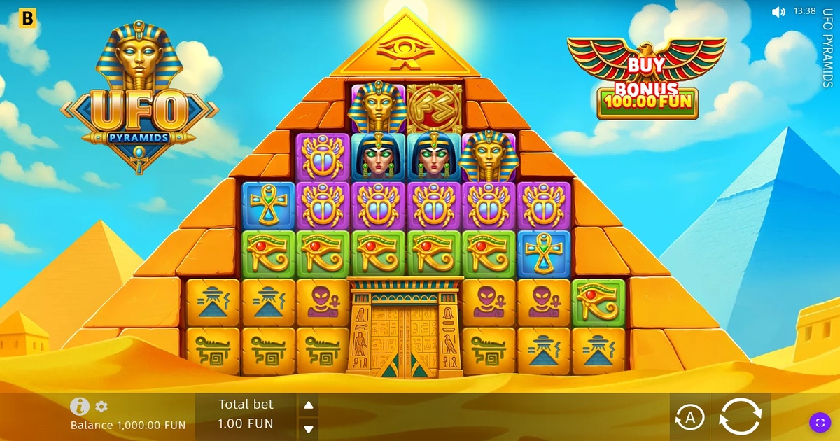 UFO Pyramids Slot Review, Bonuses & Free Play (97.17% RTP)