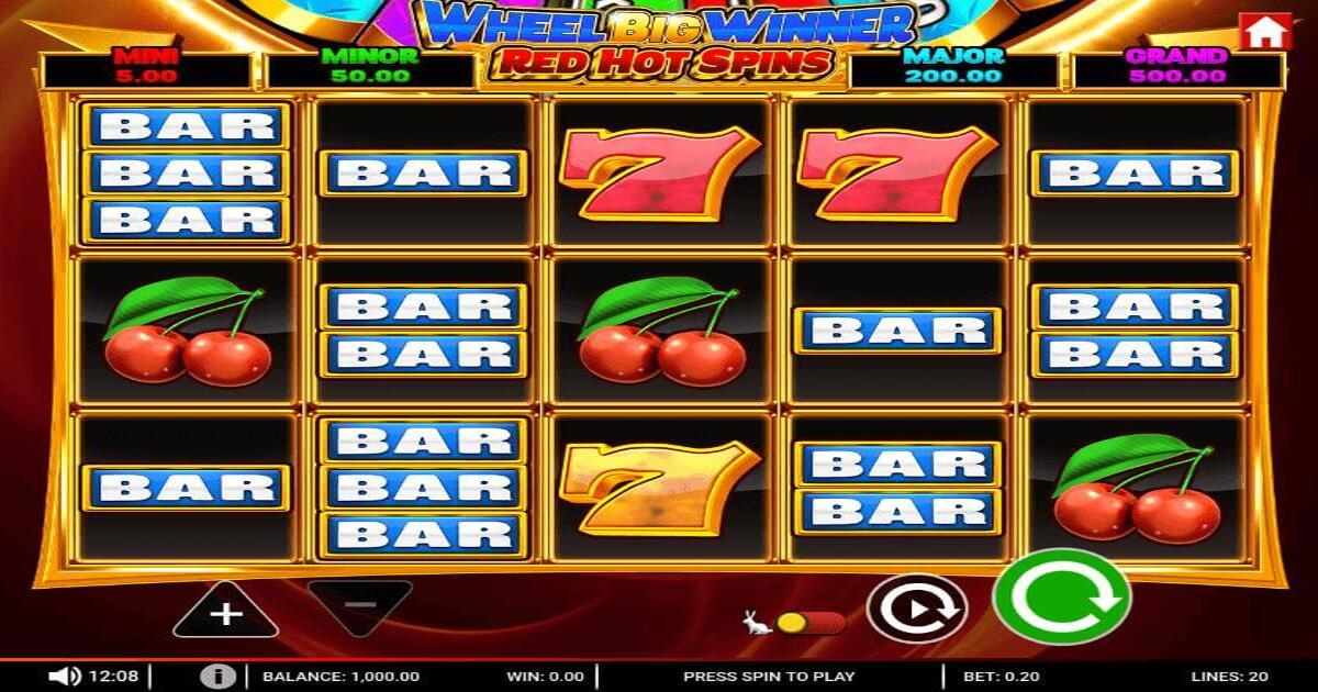 Wheel Big Winner Red Hot Spins Slot Review, Bonuses & Free Play (95.99% ...