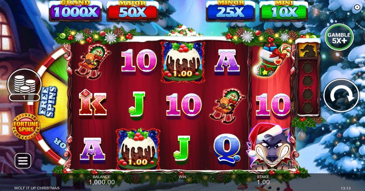 Wolf it Up Christmas Slot Review, Bonuses & Free Play (94.5% RTP)