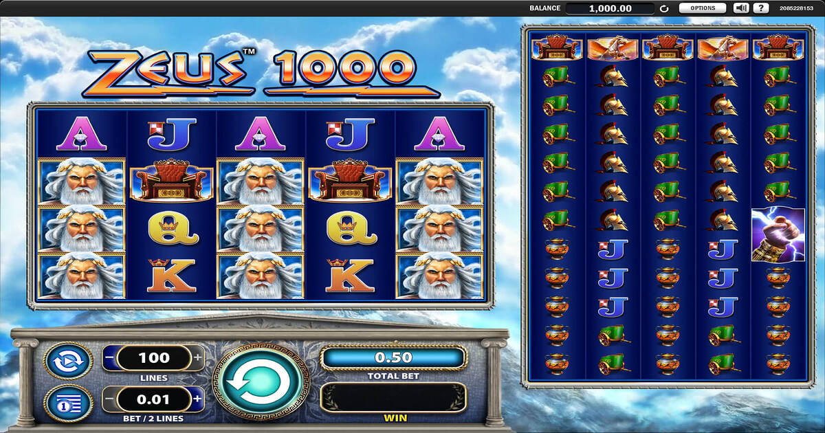 Zeus 1000 Slot Review, Bonuses & Free Play (96% RTP)
