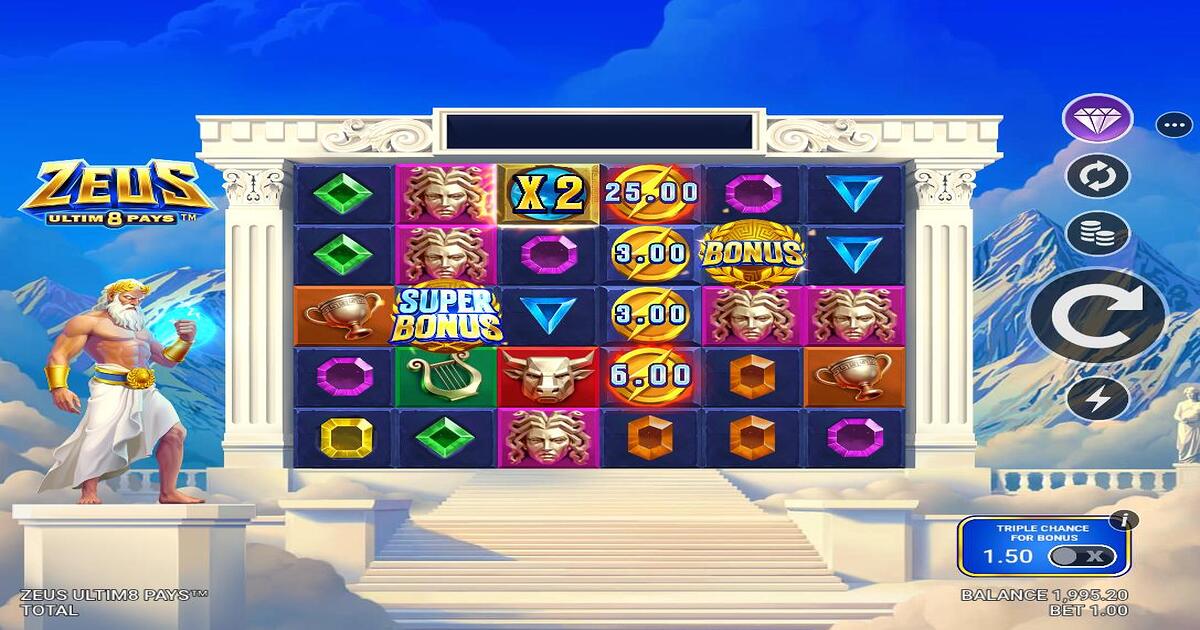 Zeus Ultim8 Pays Slot Bewertung, Demo & Boni (96% RTP)