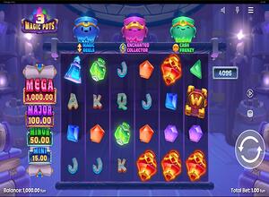 3 Magic Pots Slot Review, Bonuses & Free Play (96.23% RTP)