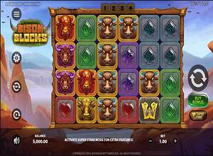 Bison Blocks Slot Review, Bonuses & Free Play (96.05% RTP)