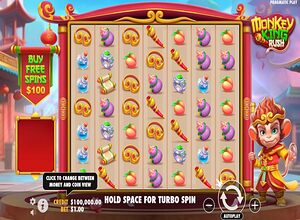 Monkey King Rush Slot Review, Bonuses & Free Play (96.5% RTP)