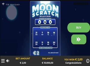 Moon Scratch Review, Bonuses & Free Play (92% RTP)