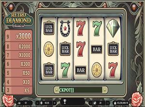 Retro Diamond Classical Slot Review, Bonuses & Free Play (94% RTP)