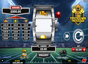 Touchdown Treasures Review, Bonuses & Free Play (93.88% RTP)