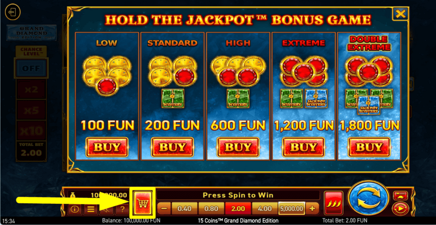 15 Coins Grand Diamond Edition Slot Review, Bonuses & Free Play (96.15% ...