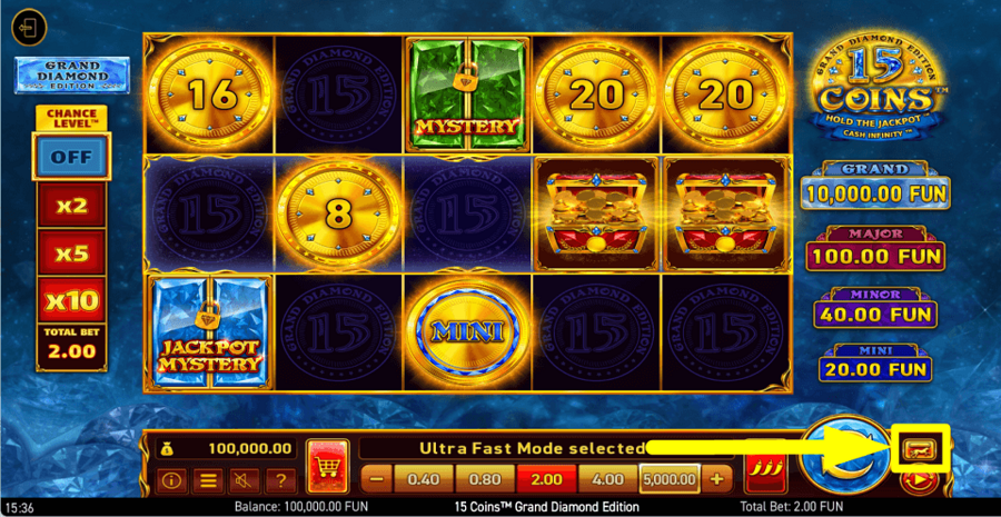 15 Coins Grand Diamond Edition Slot Review, Bonuses & Free Play (96.15% ...