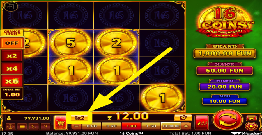 16 Coins Slot Review, Bonuses & Free Play (96.18% RTP)