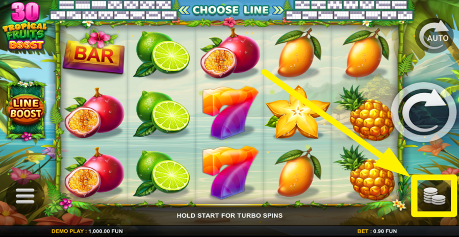Avis, Bonus et Jeu Gratuit de la Machine à Sous 30 Tropical Fruits Boost