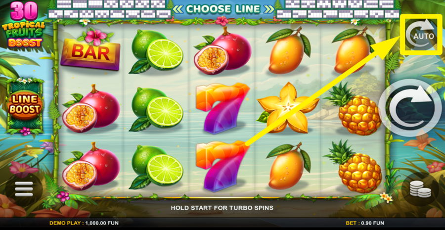 30 Tropical Fruits Boost Demo - Reseña y Juego Gratis (96.38% RTP)