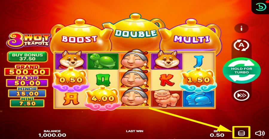 3 Hot Teapots Hold and Win Slot Bewertung, Demo & Boni