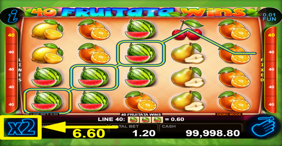 40 Fruitata Wins Slot Bewertung, Demo & Boni