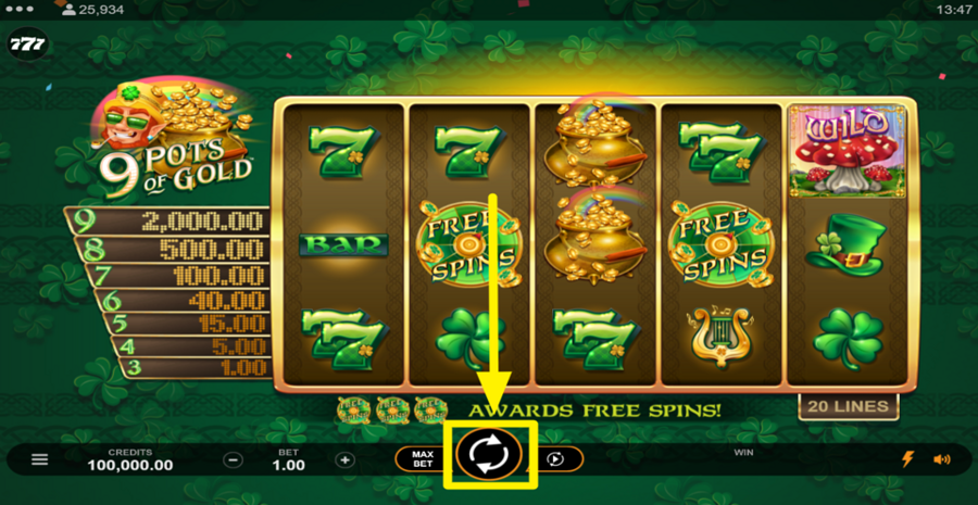 9 Pots of Gold Slot Review, Bonuses & Free Play (96.24% RTP)