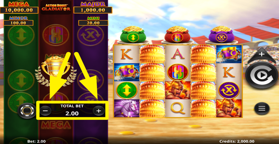 Action Boost Gladiator Slot Review, Bonuses & Free Play (96.27% RTP)