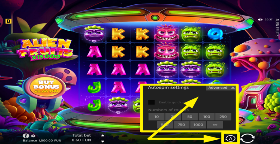 Alien Fruits Slot Bewertung, Demo & Boni (95.97% RTP)