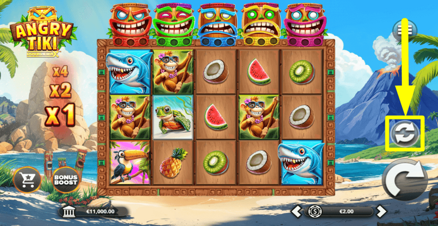 Angry Tiki DoubleMax Slot Bewertung, Demo & Boni (96% RTP)