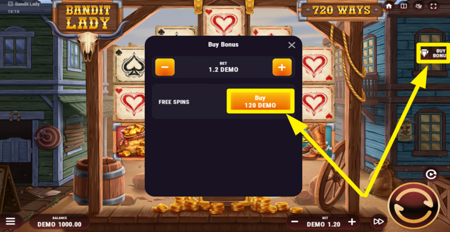 Bandit Lady Slot Review, Bonuses & Free Play (96% RTP)