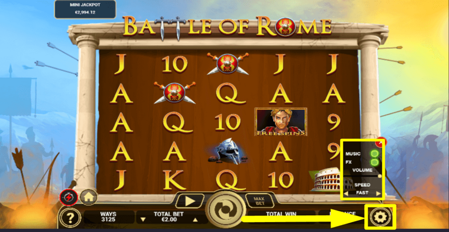 Battle of Rome Slot Review, Bonuses & Free Play (96.68% RTP)