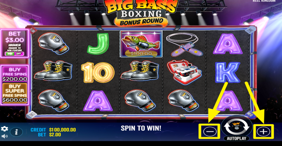 Big Bass Boxing Bonus Round Slot Review, Bonuses & Free Play (96.5% RTP)