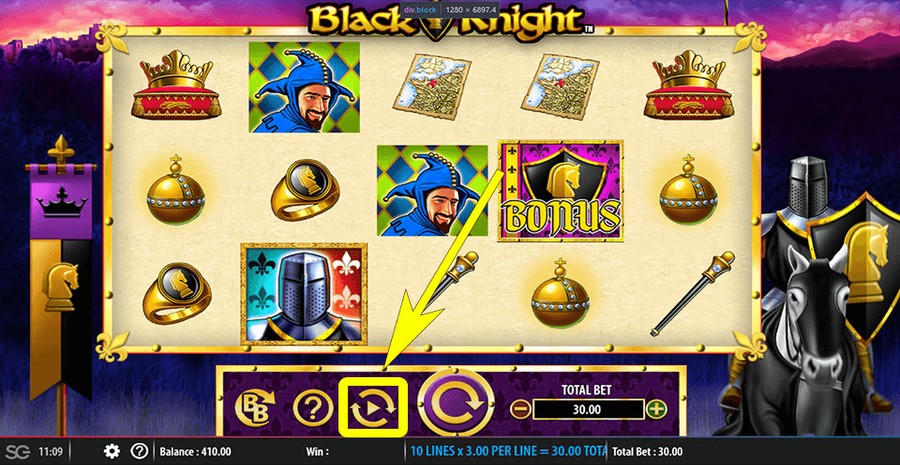 Black Knight Slot Review, Bonuses & Free Play (96.07% RTP)
