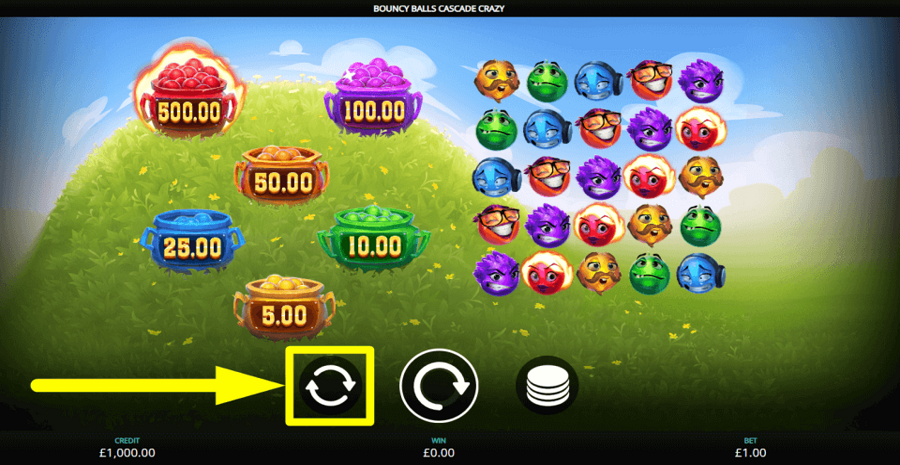 Bouncy Balls Cascade Crazy Slot Bewertung, Demo & Boni (95.15% RTP)