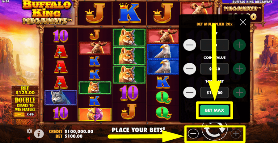 Buffalo King Megaways Slot Bewertung, Demo & Boni (96.52% RTP)