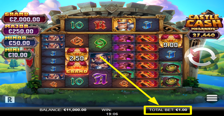 Castle Cash Megaways Demo - Reseña y Juego Gratis (96.1% RTP)