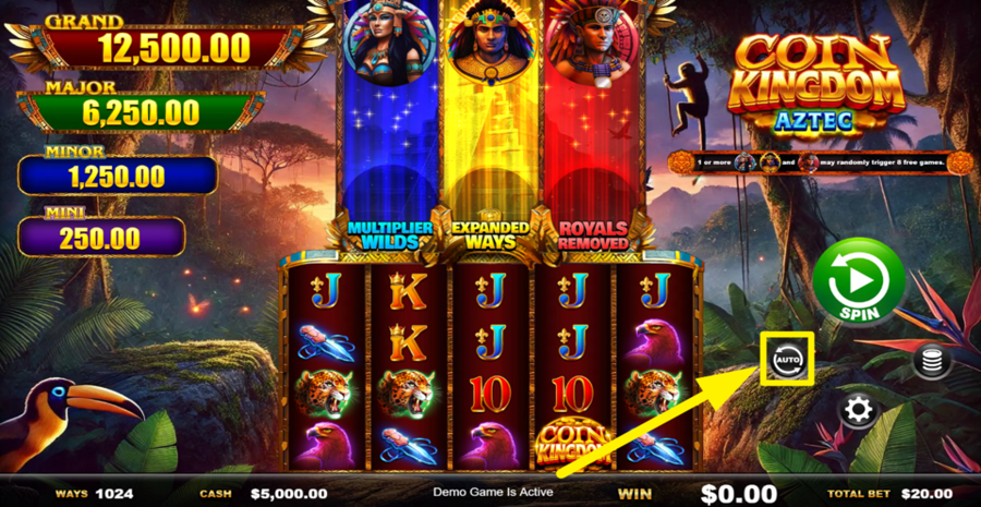 Coin Kingdom Aztec Slot Bewertung, Demo & Boni (94.31% RTP)