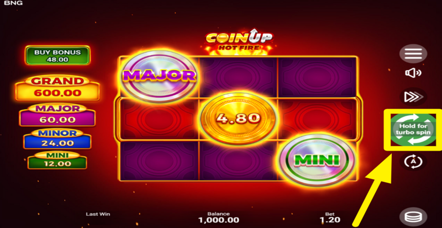 Coin UP Hot Fire Slot Review, Bonuses & Free Play (95.75% RTP)