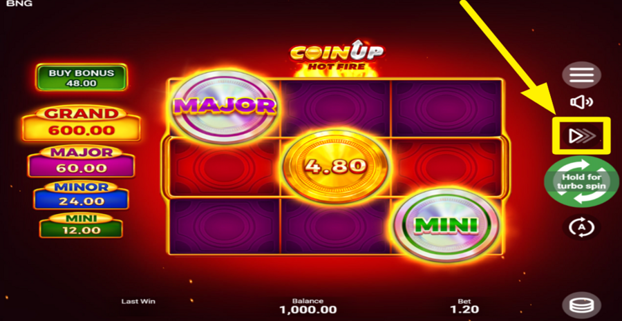 Coin UP Hot Fire Slot Review, Bonuses & Free Play (95.75% RTP)