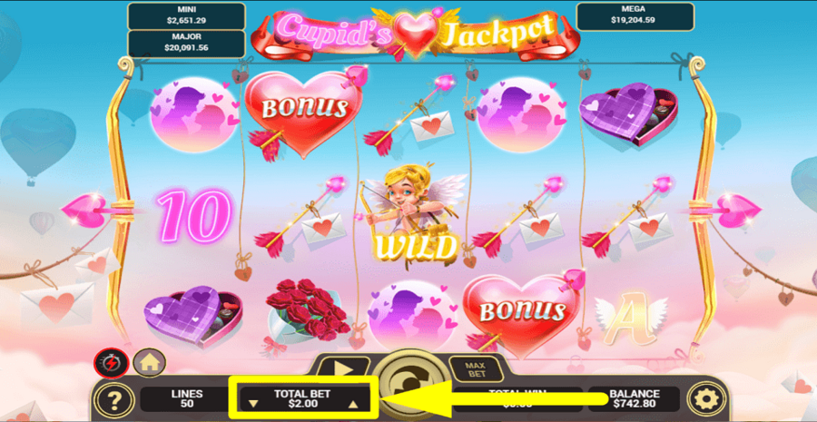 Cupids Jackpot Slot Bewertung, Demo & Boni