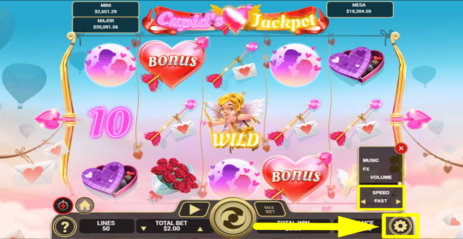 Cupids Jackpot Slot Bewertung, Demo & Boni