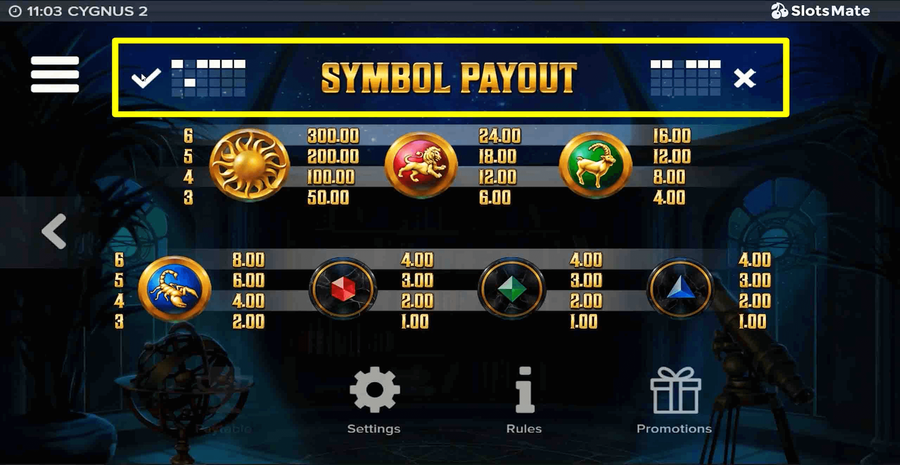 Cygnus 2 Slot Review, Bonuses & Free Play (94% RTP)