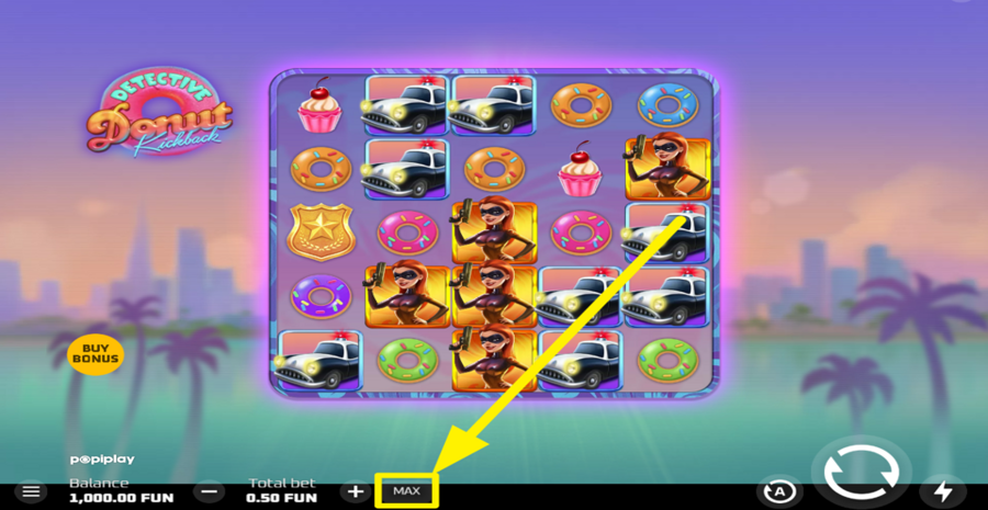 Detective Donut Kickback Demo - Reseña y Juego Gratis (96.77% RTP)