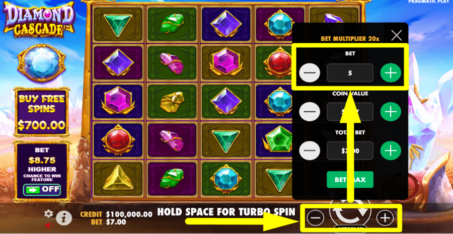 Diamond Cascade Slot Review, Bonuses & Free Play (96.14% RTP)