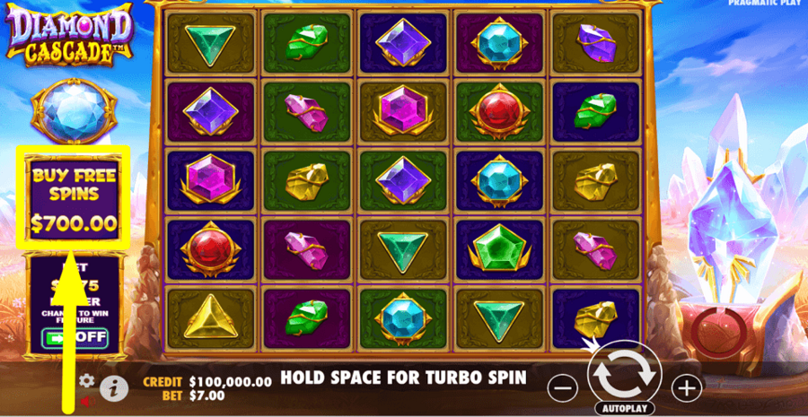 Diamond Cascade Slot Review, Bonuses & Free Play (96.14% RTP)