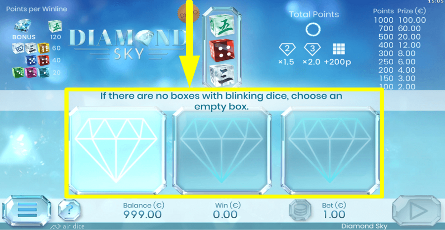 Diamond Sky Bewertung, Demo & Boni (96% RTP)