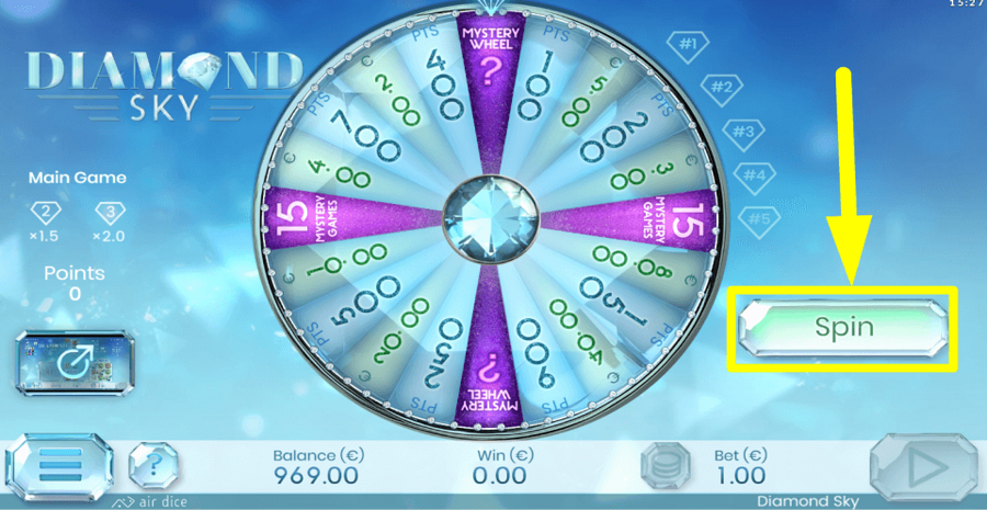 Diamond Sky Bewertung, Demo & Boni (96% RTP)