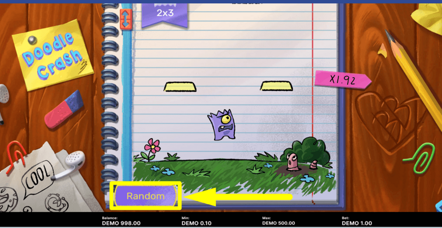 Doodle Crash Bewertung, Demo & Boni (96.26% RTP)