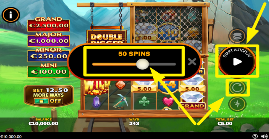 Double Digger Demo - Reseña y Juego Gratis (95.85% RTP)