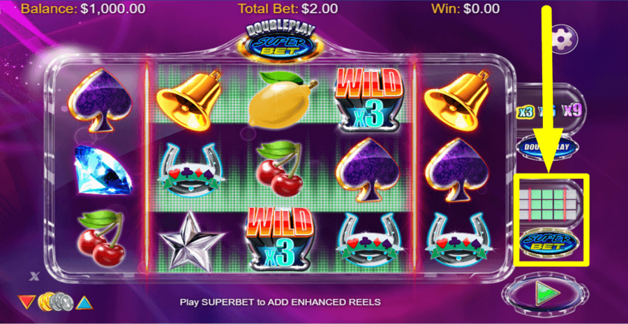 Double Play SuperBet Slot Bewertung, Demo & Boni (95.879% RTP)