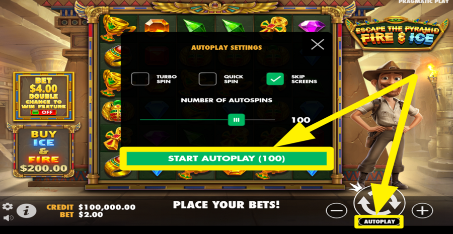 Escape the Pyramid Fire and Ice Slot Review, Bonuses & Free Play (96.55 ...