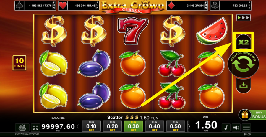 Extra Crown Classic Buy Bonus Slot Review, Bonuses & Free Play (96.01% RTP)